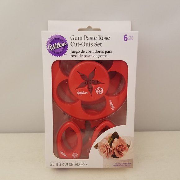Wilton | Kitchen | Wilton Gum Paste Rose Cutouts Set 6 Pieces Make Gum ...